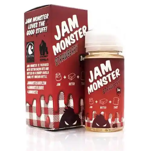 STRAWBERRY E-Liquid by Jam Monster 100ml Vape Device - Jam Monster